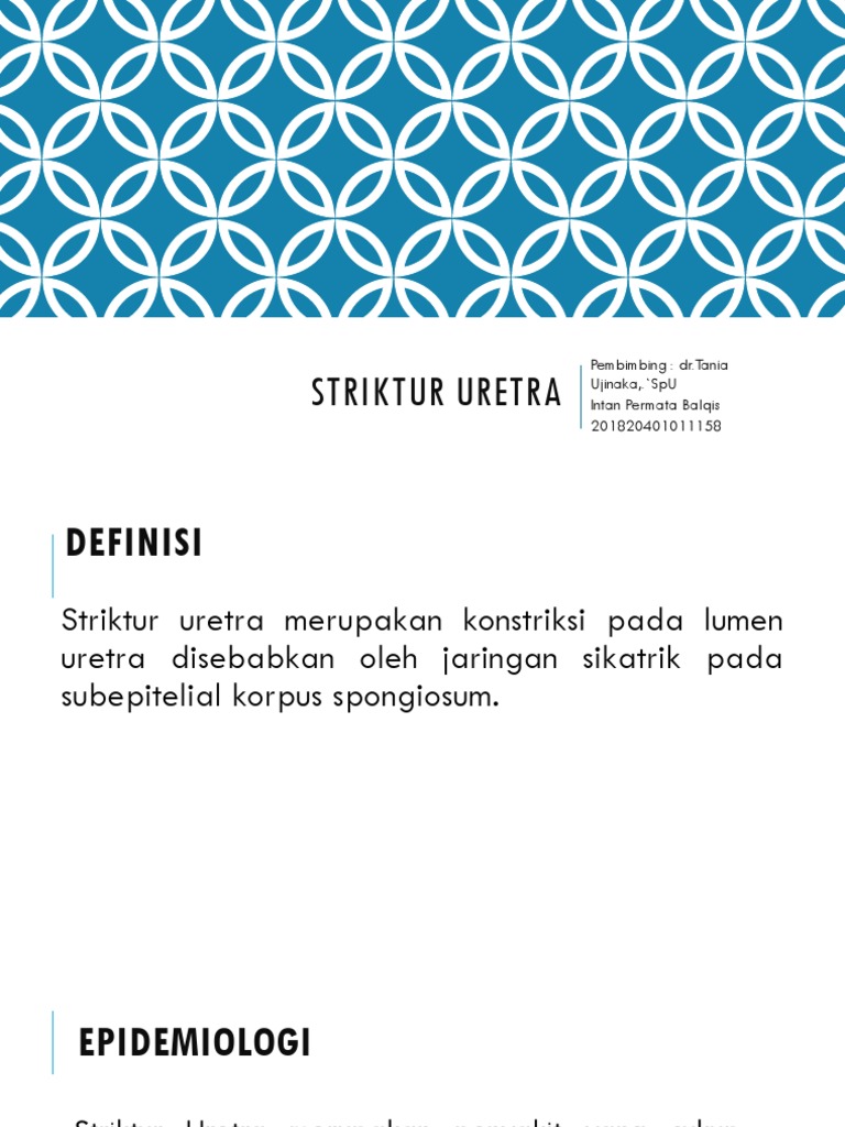 Panduan Striktur Uretra | PDF | Sains & Matematika