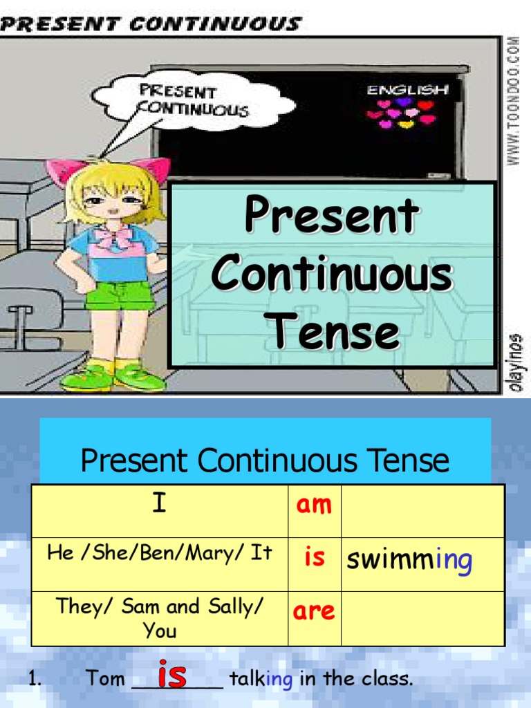 Present Continuous Tense for Kids | PDF | Language Arts & Discipline