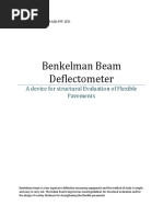 Benkelman Beam Deflection Testing Method | PDF | Lane | Road Surface