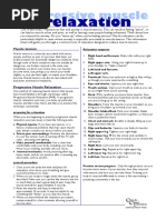 Progressive Muscle Relaxation Script | PDF | Relaxation (Psychology ...