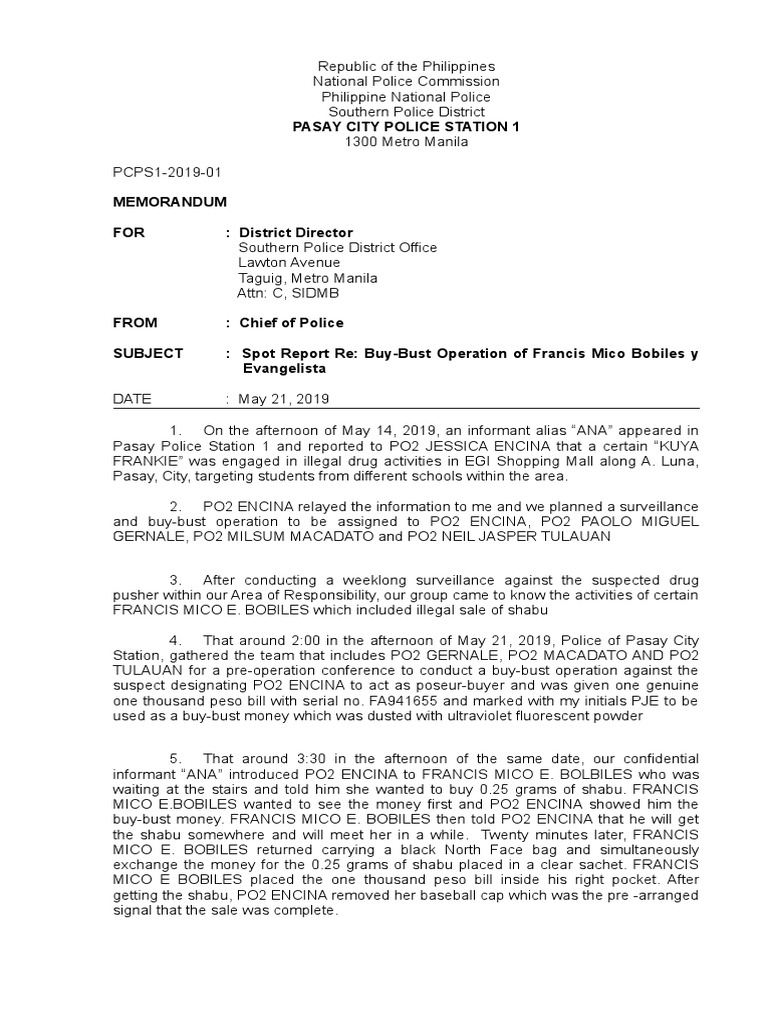 Police Report Sample | Download Free PDF | National Security | Crime ...