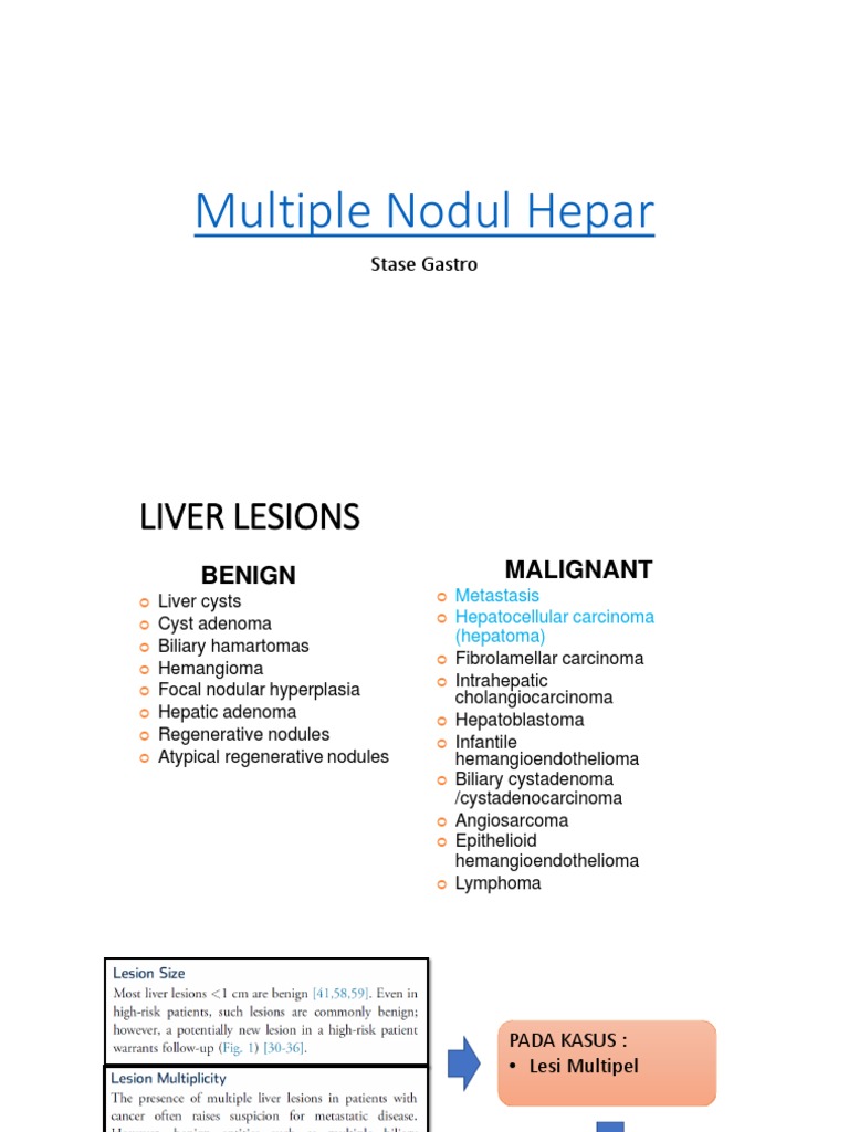 Stase Gastro - Multiple Nodul Hepar | PDF | Liver | Cancer