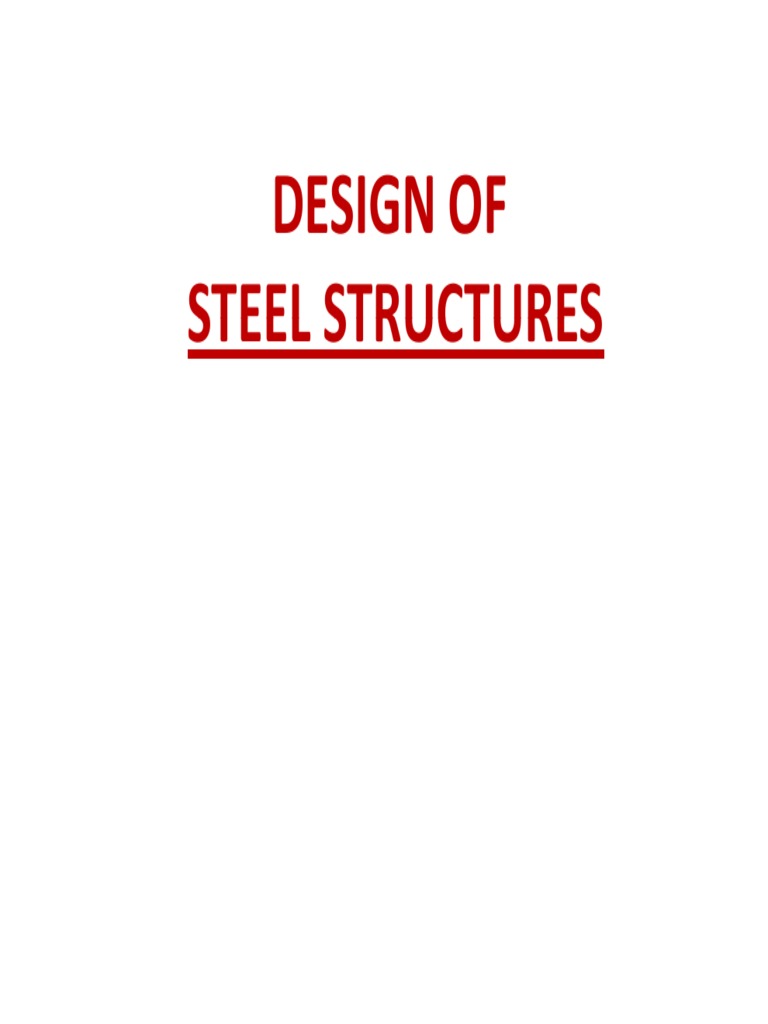 Design OfSteel Structures-I | PDF | Welding | Construction