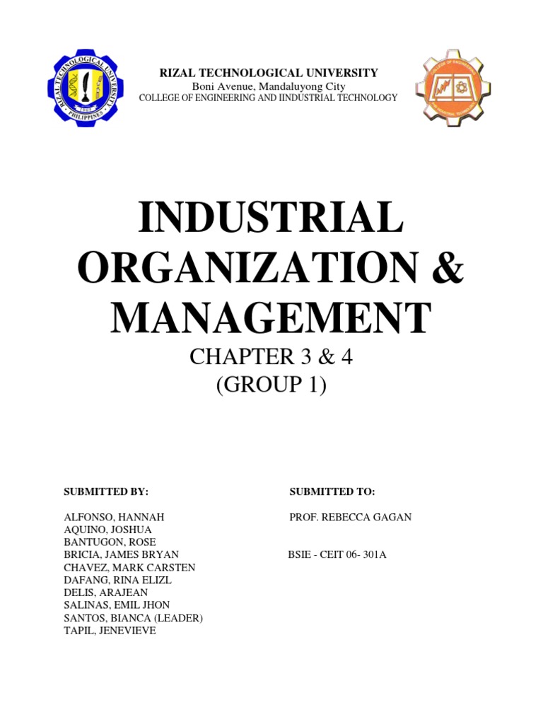Industrial Organization & Management Overview | PDF | Nonprofit ...