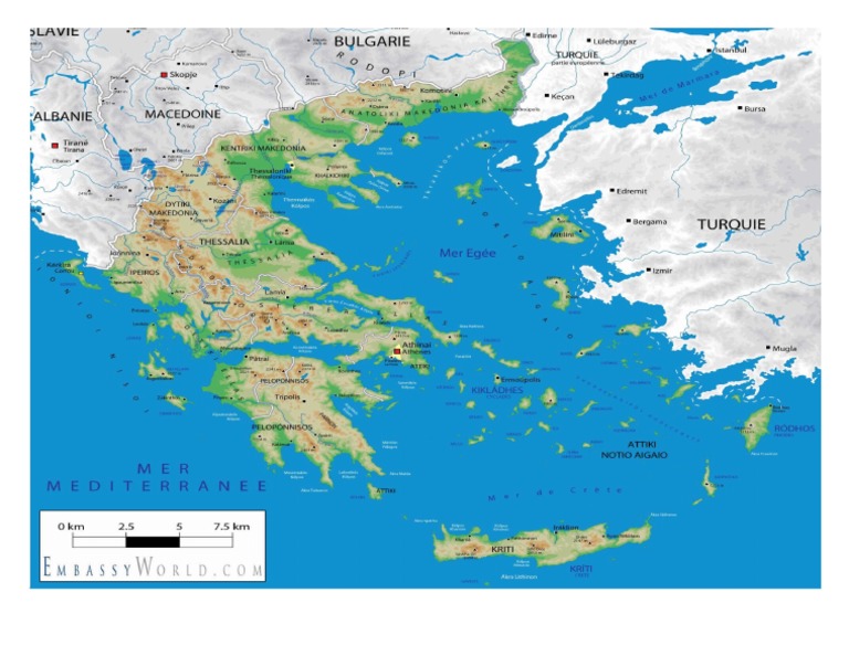 Harta Relief Grecia | PDF