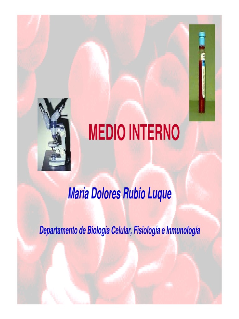 Fisiologia - Medio Interno | PDF | Sangre | Fluidos corporales