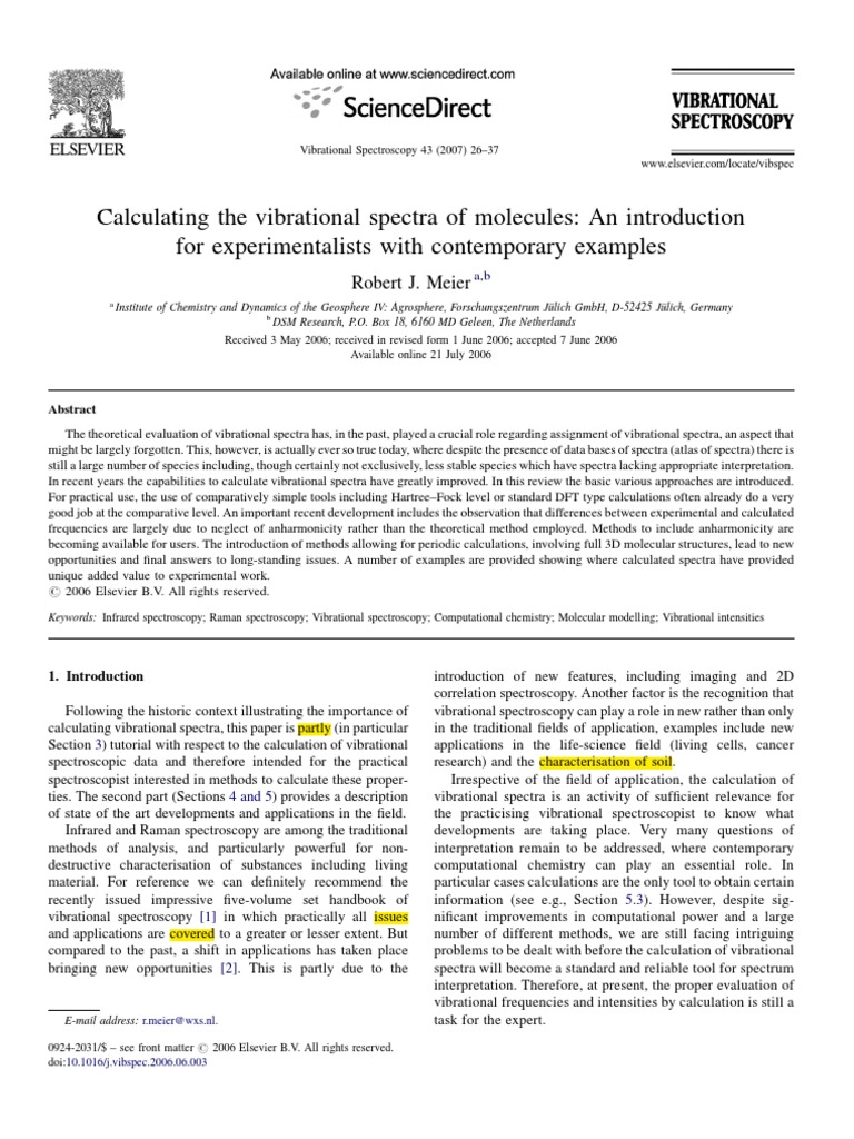 DFT Paper | PDF | Force Field (Chemistry) | Computational Chemistry