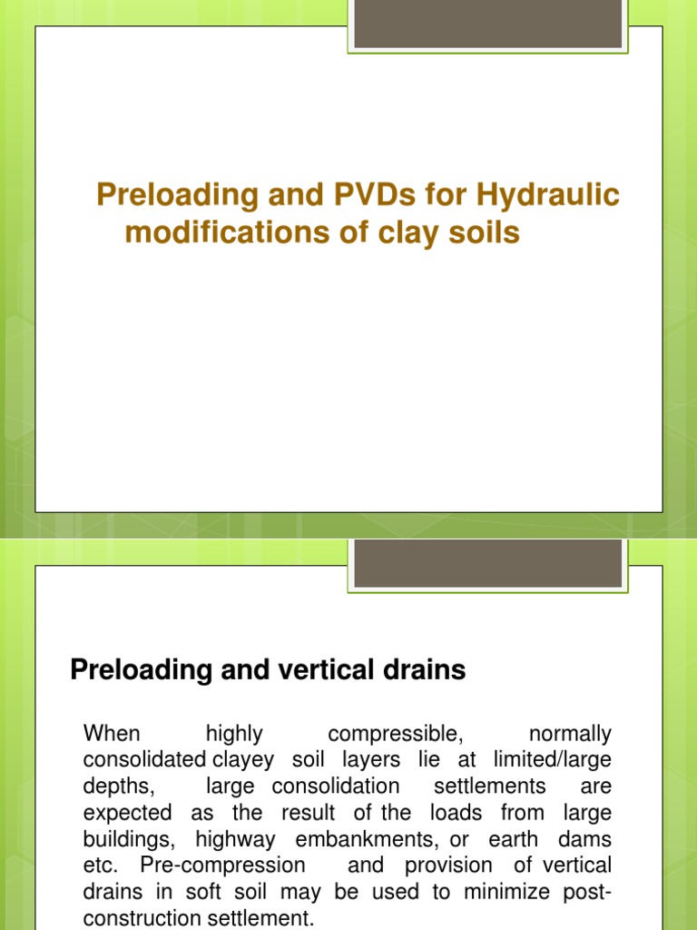PVD Preloading | PDF | Drainage | Vacuum