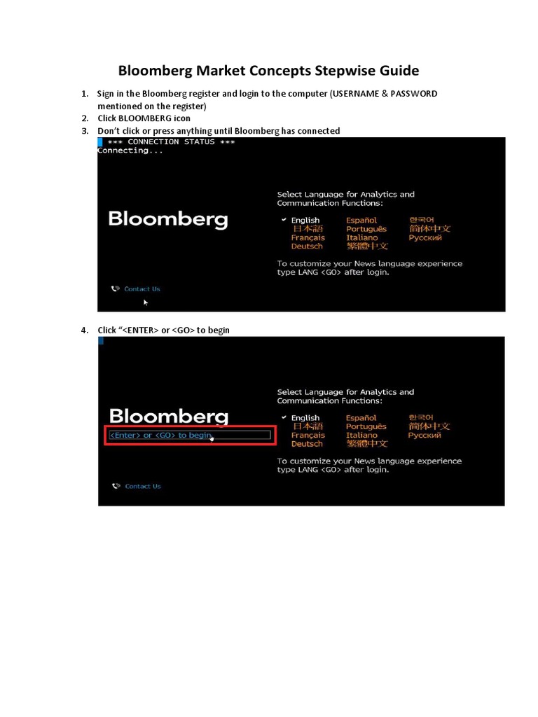 Bloomberg Market Concepts Guide PDF | PDF | Business | Finance & Money ...