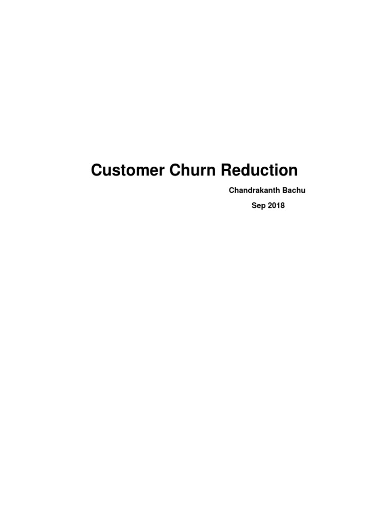 Sample - Customer Churn Prediction Python Documentation | PDF ...