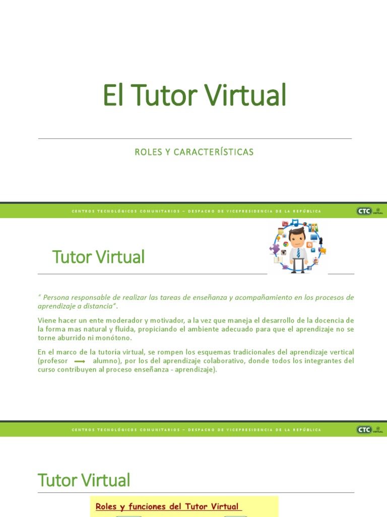 El Tutor Virtual | PDF | Aprendizaje | Enseñando