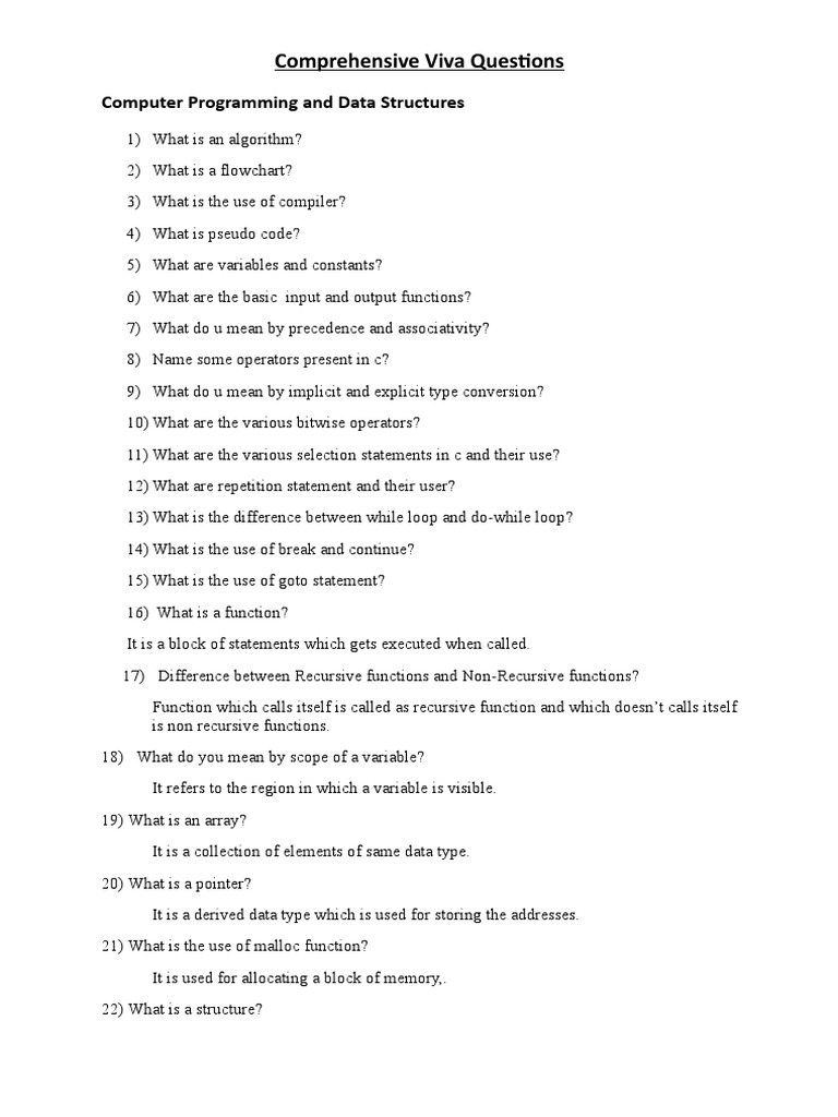 Comprehensive Viva Questions Overview | PDF | Data Warehouse | Internet ...