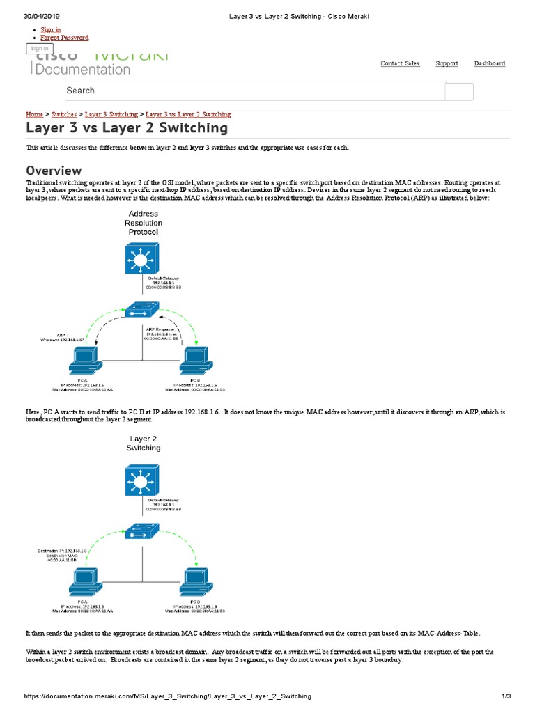 Diferença Entre Switch Layer 2 e 3 | PDF | Network Switch | Osi Model