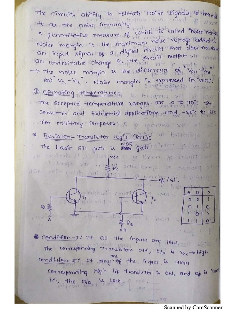Logic Families PDC Notes | PDF