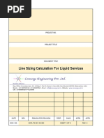 Line Sizing Calculation 1 | PDF | Liquids | Materials Science