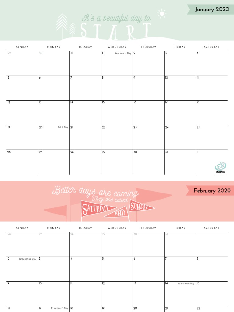 A Year in Review: A Calendar Document Showing the Months of January ...