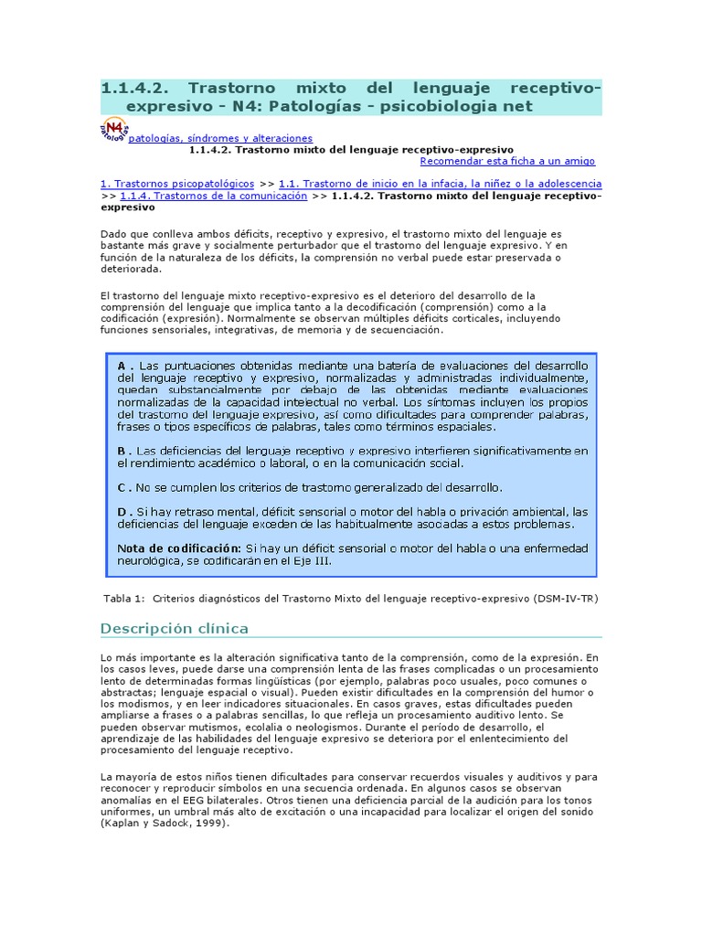 1 (1) .1.4.2 TRastorno Mixto Lenguaje Expresivo-Receptivo | PDF ...