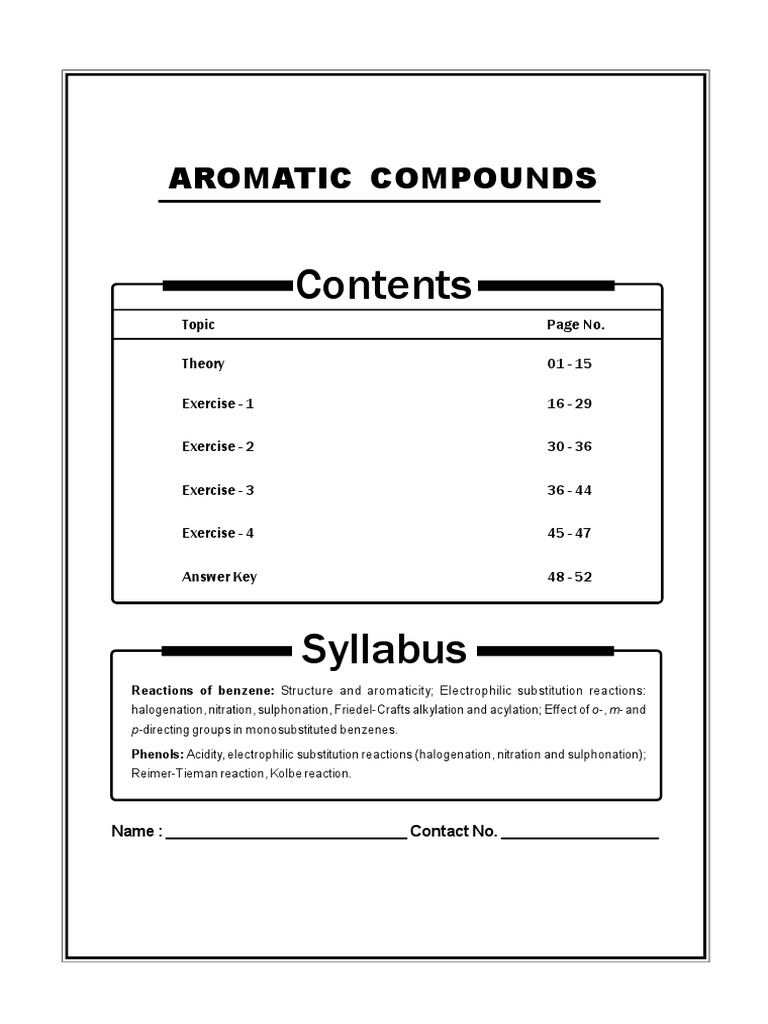 Aromatic Compounds | PDF | Aromaticity | Organic Chemistry