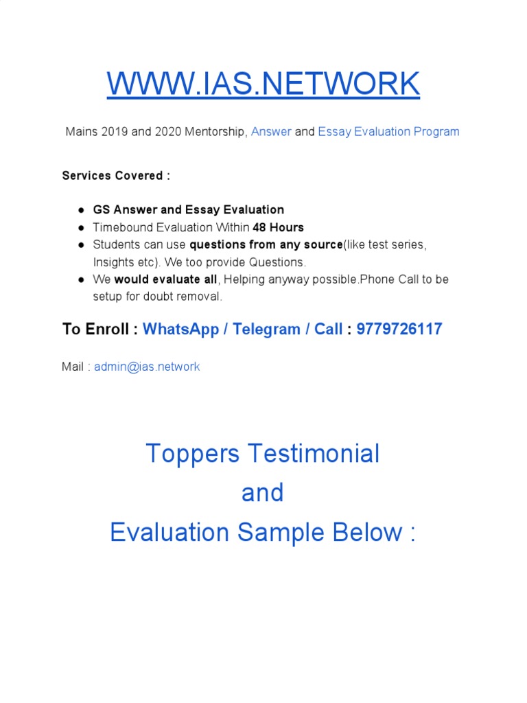 Ias 2020 Sample Evaluation | PDF | Mughal Empire | East India Company