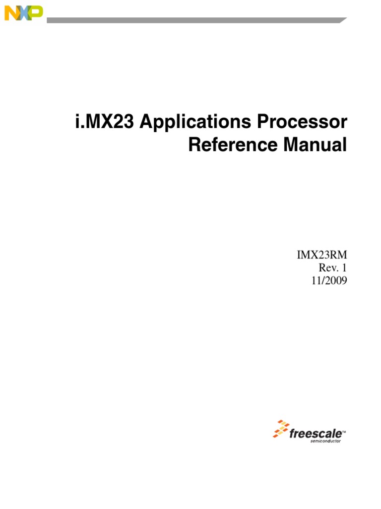 IMX23 Reference Manual | PDF | Flash Memory | Random Access Memory