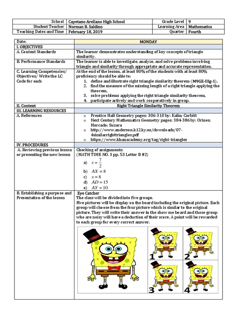 Right Triangle Pdf Triangle Teaching Mathematics