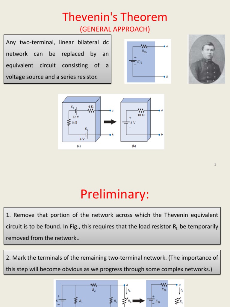 Thevenin's Theorem: Finding Equivalent Circuits (RTh and VTh | PDF ...