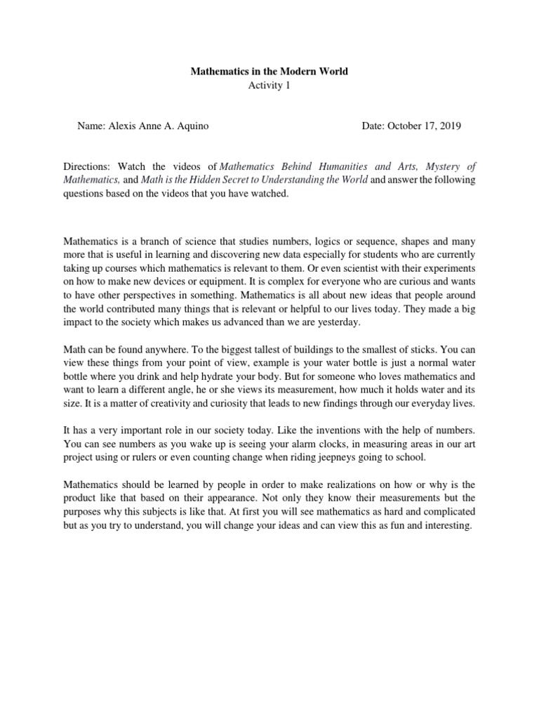 Mathematics Behind Humanities and Arts, Mystery of Mathematics, Math Is ...