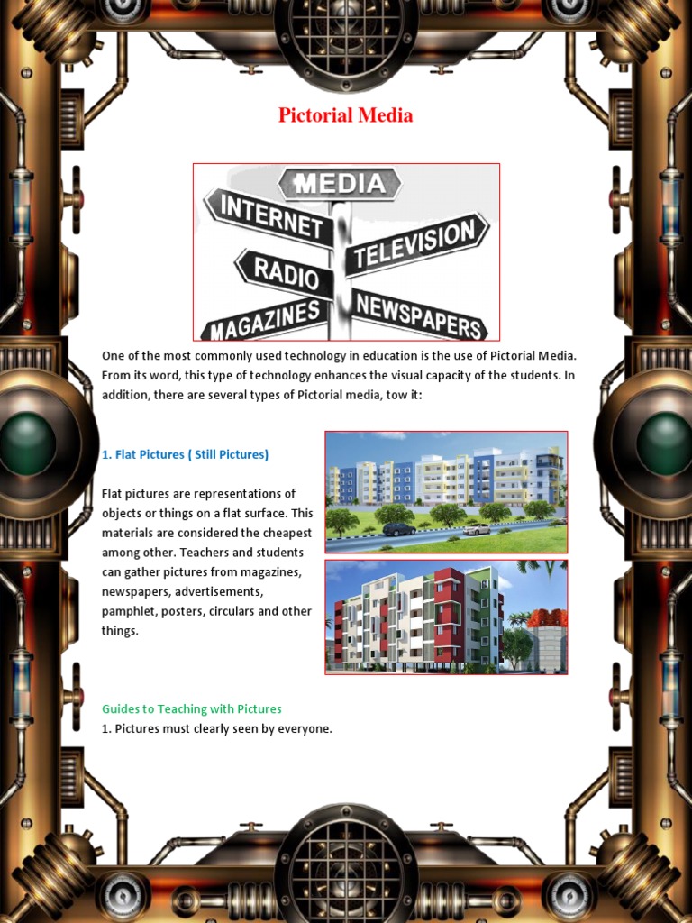 Pictorial Media: 1. Flat Pictures (Still Pictures) | PDF | Sound ...