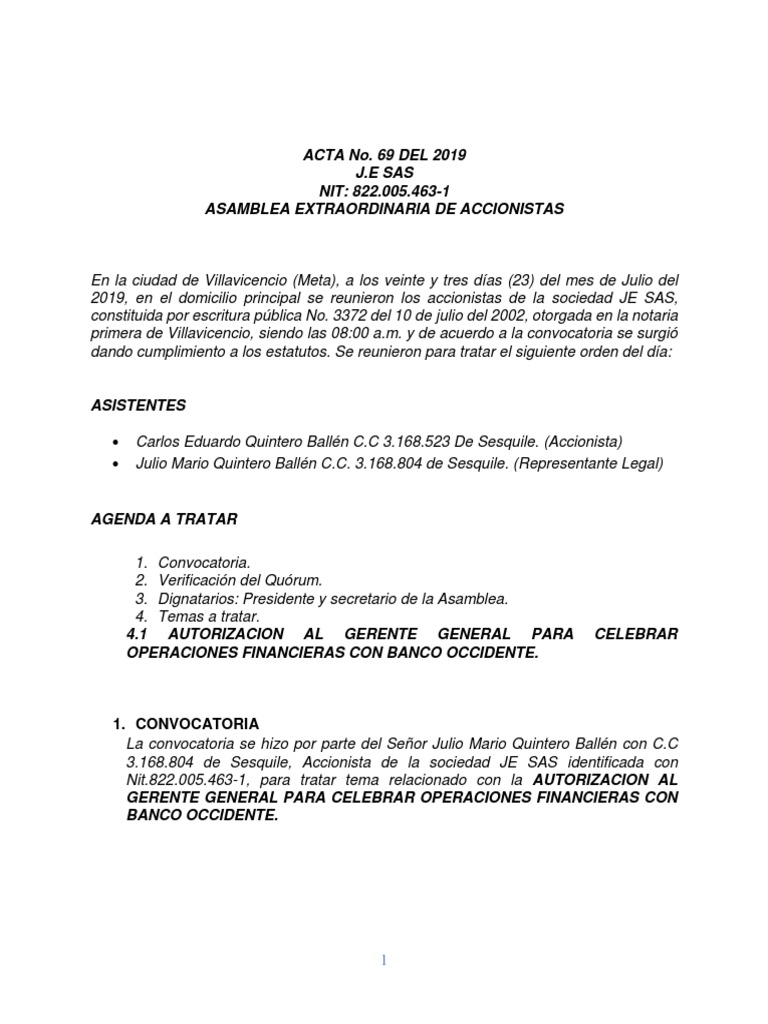 Modelo Actas | Descargar gratis PDF | Gobierno