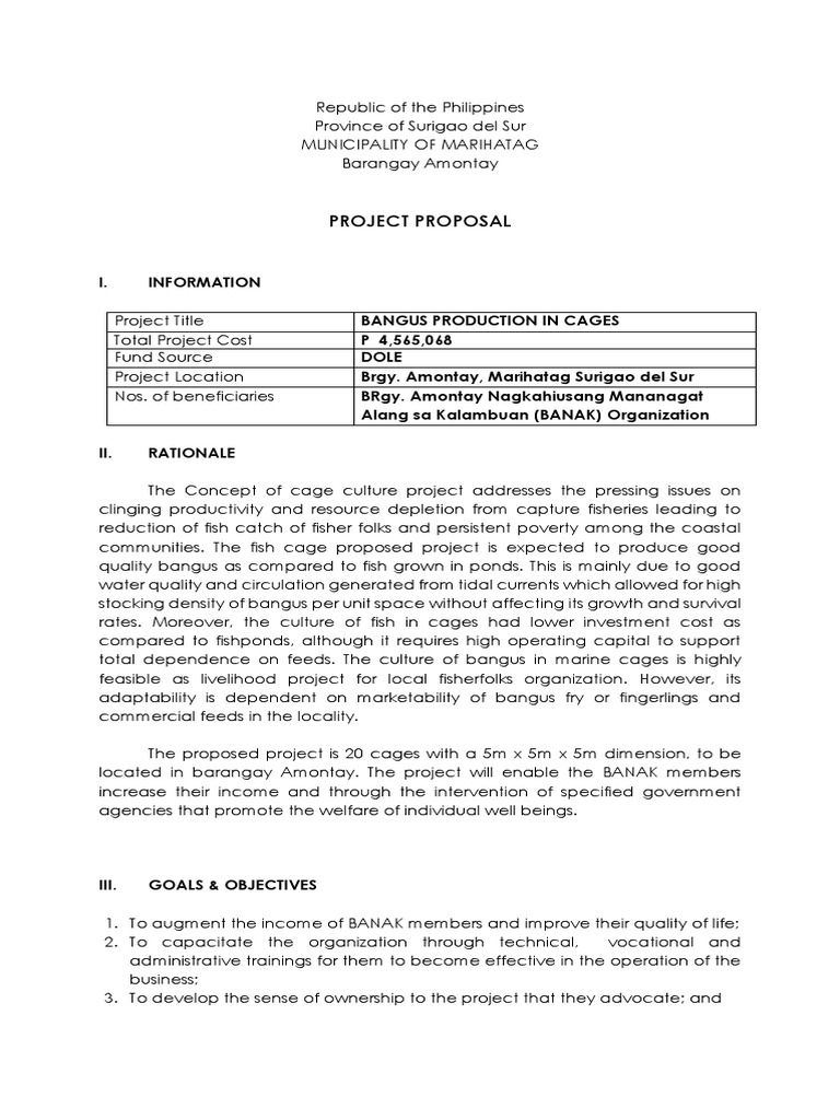 BANAK BAngus Project Proposal | PDF | Poverty | Poverty & Homelessness