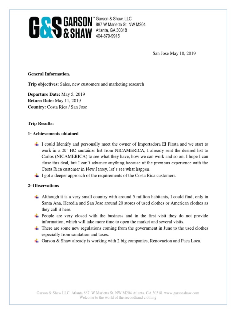 Travel Report | PDF | Law