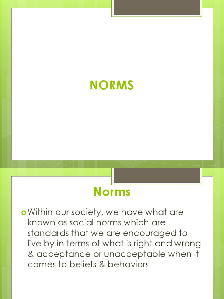 Norms | PDF | Standard Score | Standard Deviation