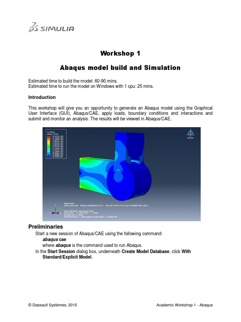AcademicWorkshopOne Abaqus Final | PDF | Graphical User Interfaces ...
