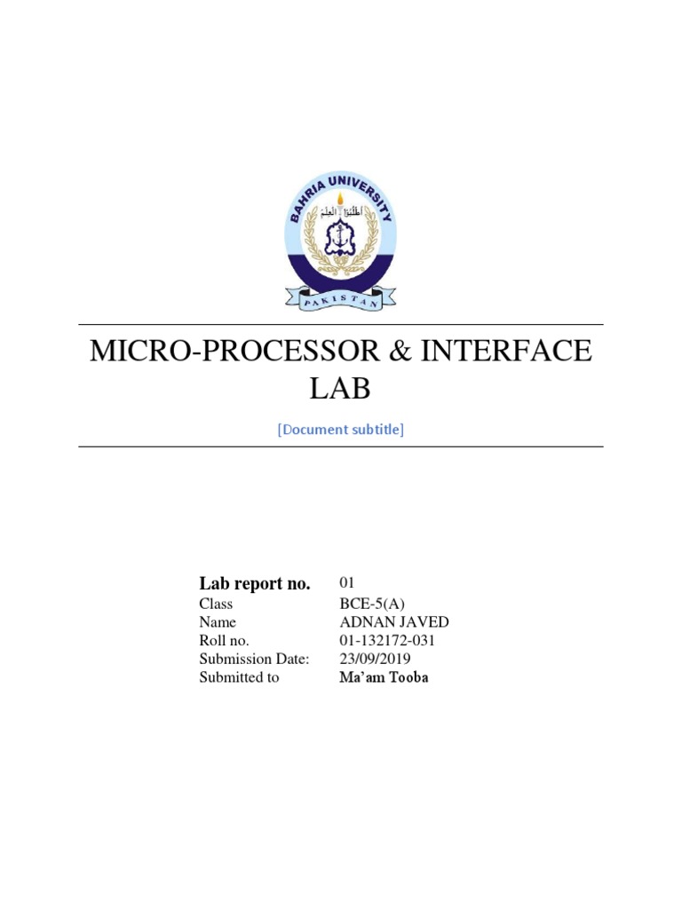 Mpi Lab 4 Re Pdf Digital Electronics Digital Technology