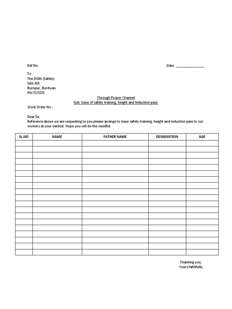 Gate Pass SAIL ISP Safety Format | PDF