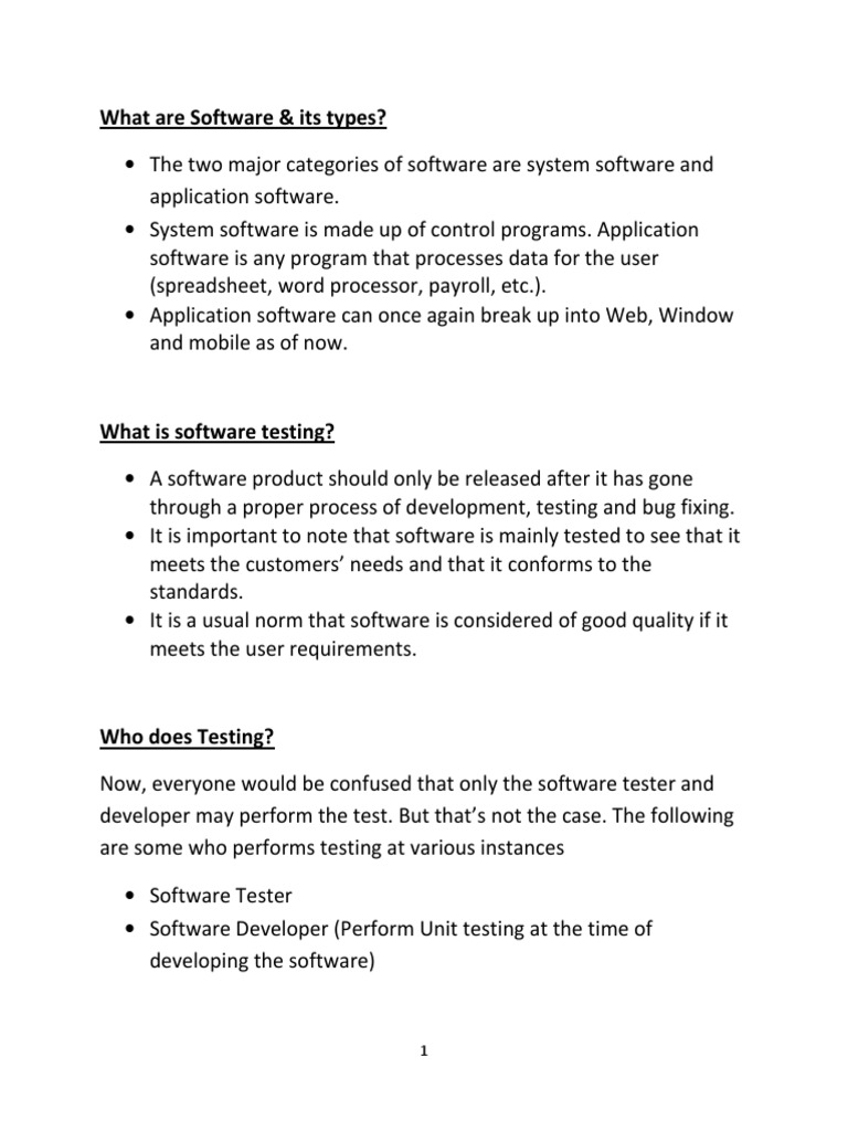 Software Testing - Skillset | PDF | Software Testing | Software Bug