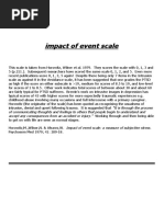 Impact of Events Scale | PDF | Psychology | Mental Health