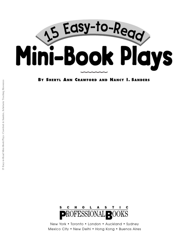 15 Mini-Book Plays PDF | PDF | Goldilocks And The Three Bears