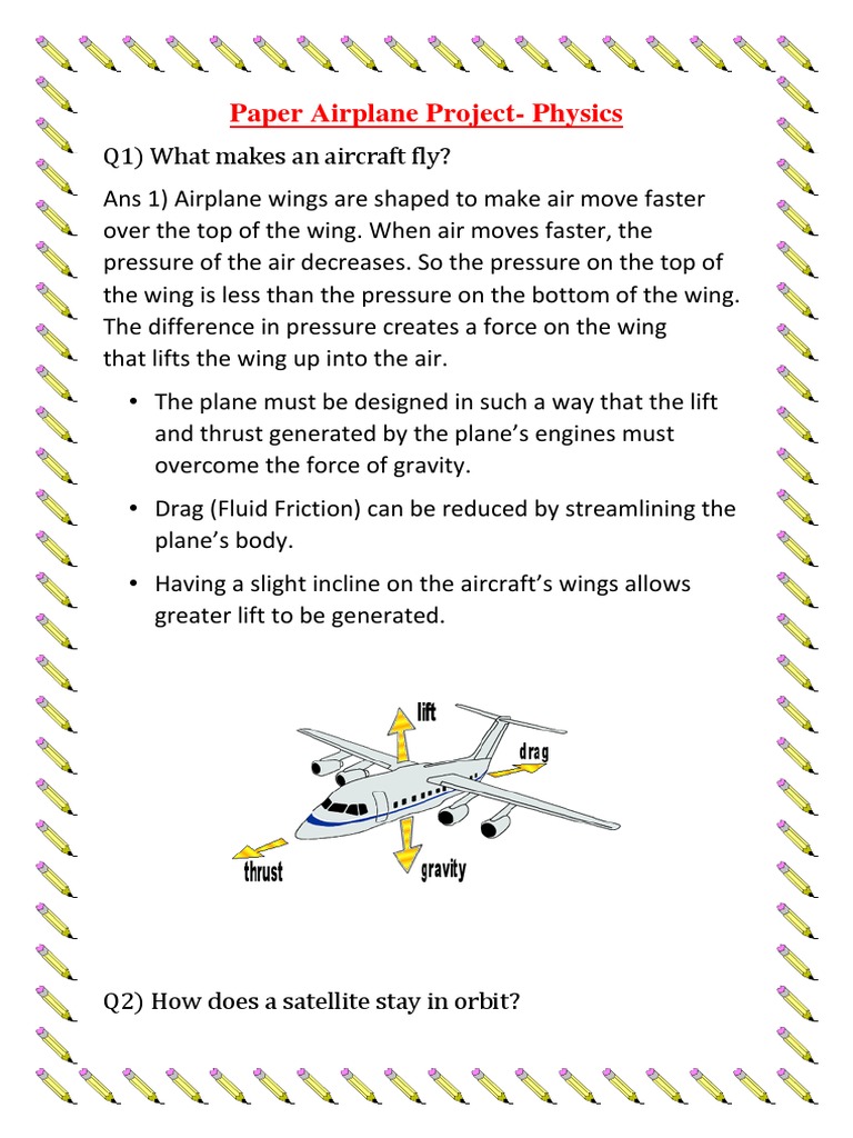 Paper Airplane Project | PDF | Buoyancy | Lift (Force)
