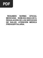 NORMA Oficial Mexicana NOM-034-SSA3-2013, Regulación de Los Servicios de Salud. Atención Médica ...