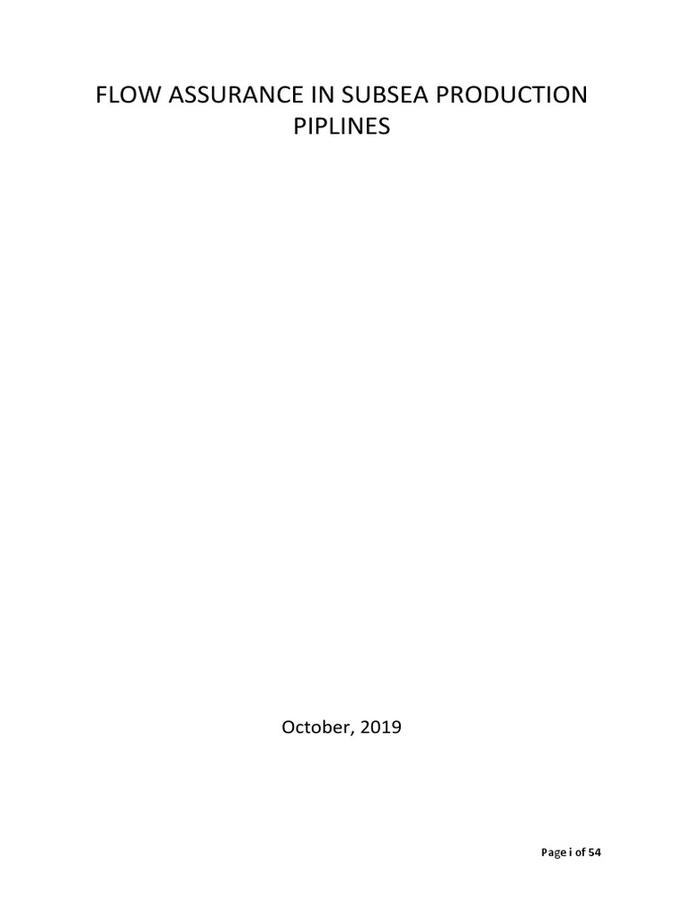 Flow Assurance in Subsea Production 01 | PDF | Solubility | Solution