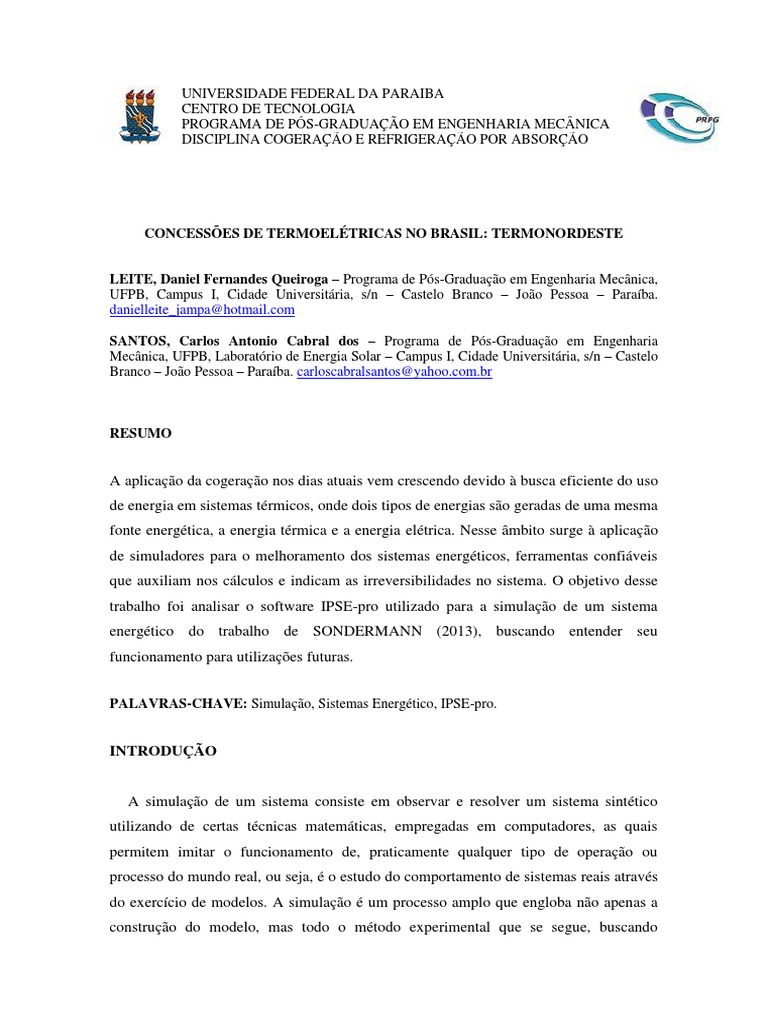 Trabalho 6 - Resumo Exp Programa Ipsepro | PDF | Engenharia | Kernel ...