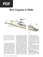 Gypsum Board Manufacturing Process | PDF | Drywall | Plaster