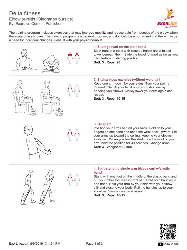 Delta Fitness: Elbow Bursitis (Olecranon Bursitis) | PDF | Elbow | Arm