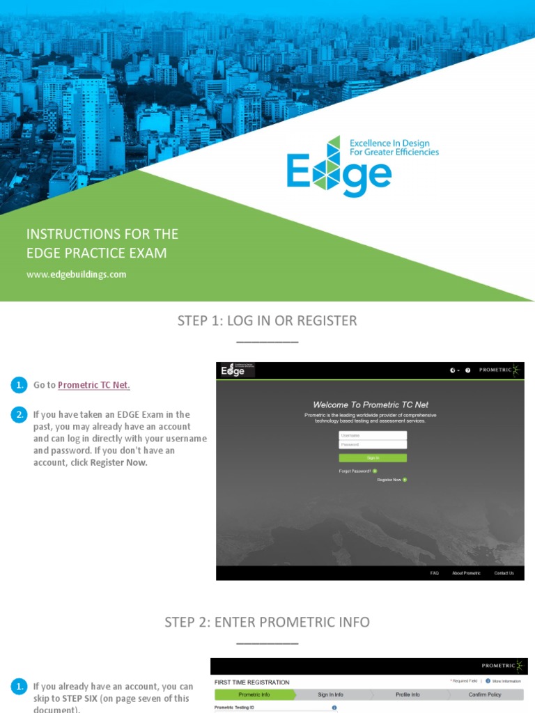 EDGE Practice Exam Instructions | PDF | Password | User (Computing)