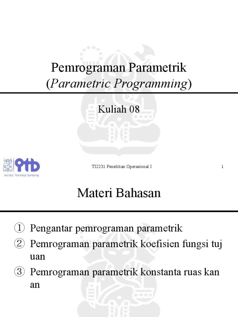 Penelitian Operasional I - Mixed Integer | PDF