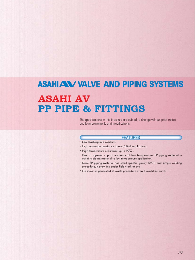 PP Pipe & Fittings Guide | PDF | Pipe (Fluid Conveyance) | Mechanical ...