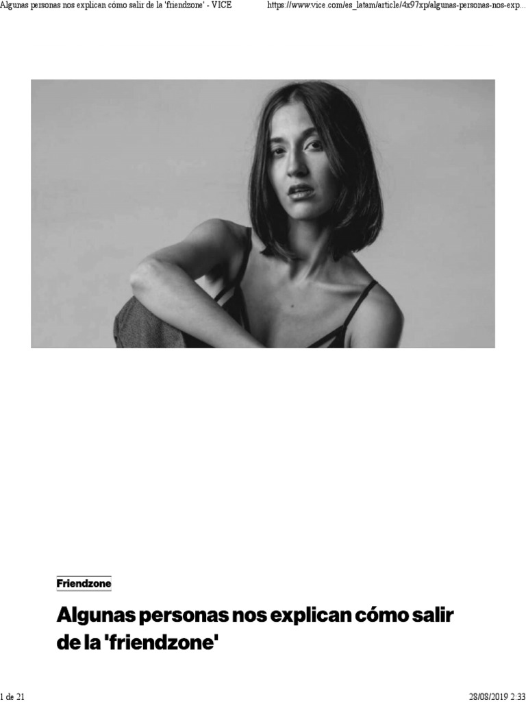 ¿Cómo Salir de La Zona de Amigos (Friendzone? | PDF | Afecto ...