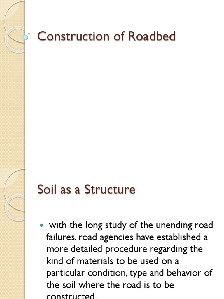 Construction of Roadbed | PDF | Road | Construction Aggregate