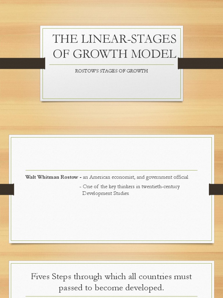Linear Stages of Growth Model | PDF